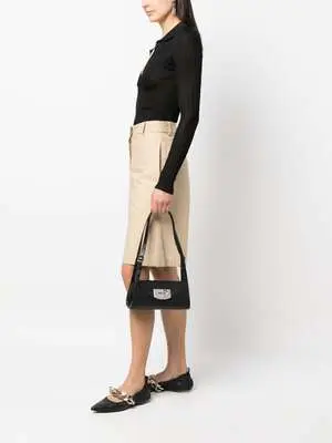 DURAZZI MILANO Flip-lock Leather Shoulder Bag