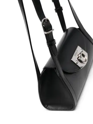 DURAZZI MILANO Flip-lock Leather Shoulder Bag