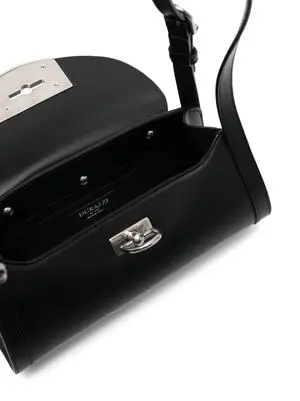 DURAZZI MILANO Flip-lock Leather Shoulder Bag