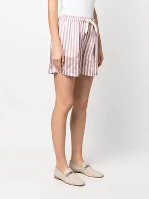 Brunello Cucinelli Striped Mini Shorts