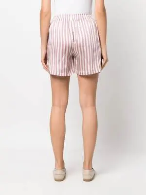 Brunello Cucinelli Striped Mini Shorts