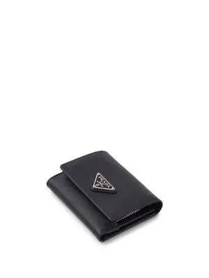 Prada Triangle Logo Leather Wallet