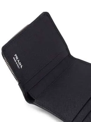Prada Triangle Logo Leather Wallet