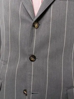 Brunello Cucinelli Striped Woven Blazer