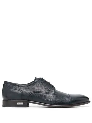 Casadei Anticato Leather Derby Shoes - Blue