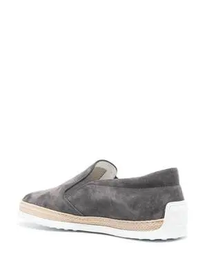 TOD'S Suede Slip-on Loafers