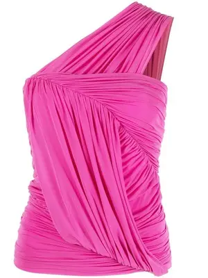 Rick Owens Edfu Draped One-shoulder Blouse - Pink