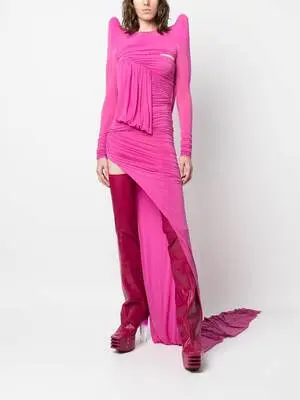 Rick Owens Edfu Draped One-shoulder Blouse - Pink