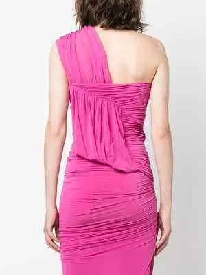 Rick Owens Edfu Draped One-shoulder Blouse - Pink