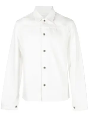 JIL SANDER Button-up Denim Shirt - White