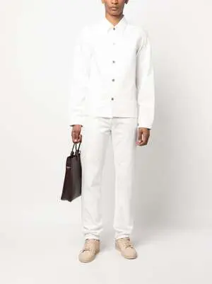JIL SANDER Button-up Denim Shirt - White