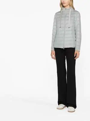 Herno Padded Funnel Neck Jacket - Grey