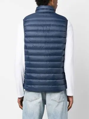 Patagonia Logo-patch Feather-down Gilet - Blue
