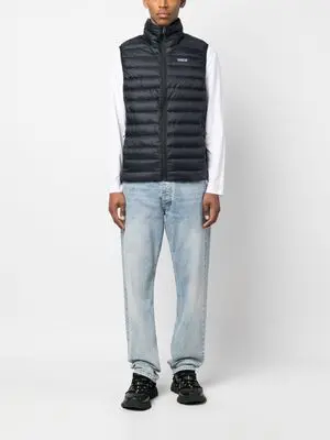 Patagonia Logo-patch Feather-down Gilet - Black