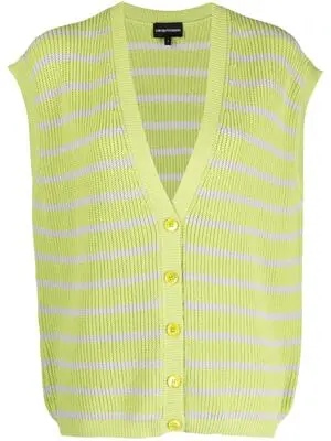 Emporio Armani Striped Knit Top