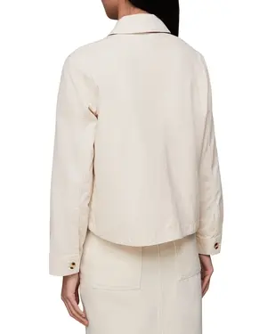 Whistles Marie Button Front Jacket - Stone