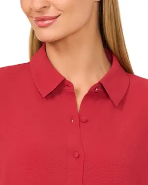 CECE DUPRAZ Ruffled Button Up Blouse