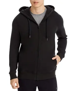 Mack Weldon Ace Micro Brushed French Terry Hoodie - True Black