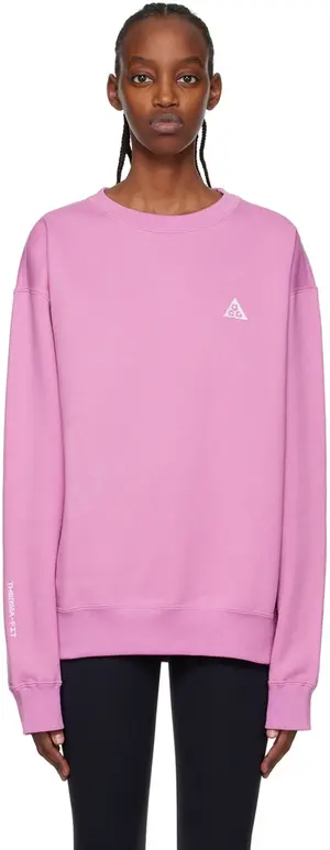 Nike Nike Purple Crewneck Sweatshirt - Rush Fuchsia/summit
