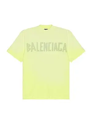 Balenciaga Balenciaga Medium Fit T-shirt In Yellow Fluo Yellow