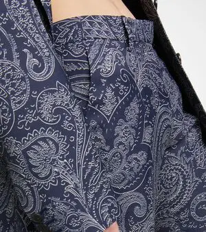 Etro Paisley High-rise Slim Pants