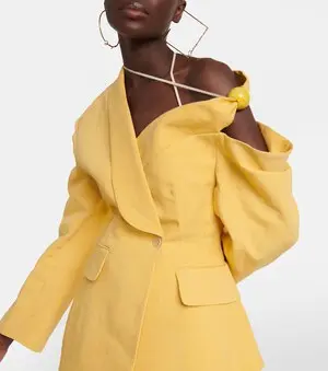 Jacquemus La Veste Baska Linen-blend Blazer