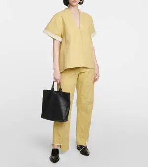 JIL SANDER Denim Blouse - Yellow