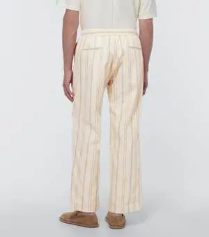 Commas Floral Jacquard Stripe Pants