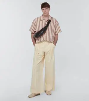 Commas Striped Cotton And Linen Shirt