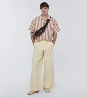 Commas Striped Cotton And Linen Shirt