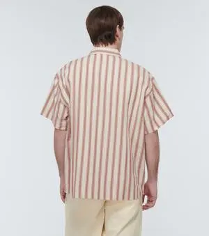 Commas Striped Cotton And Linen Shirt
