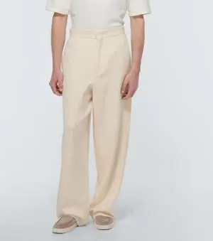 Zegna Straight Cotton Bouclé Pants