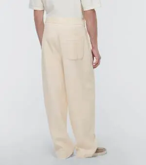 Zegna Straight Cotton Bouclé Pants