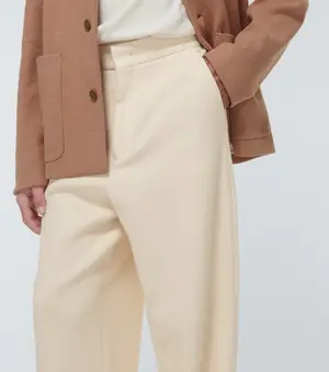 Zegna Straight Cotton Bouclé Pants