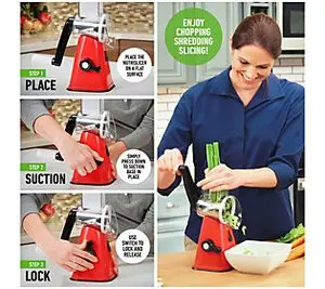 NUTRISLICER Rotary Grater With 3- Interchangeab E Blades