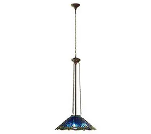 RIVER OF GOODS 24w Tiffany-style Dragonfly Pendant Light - One-color
