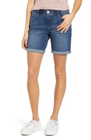 Wit & Wisdom Denim Shorts With Contour Shape Technology - Blue