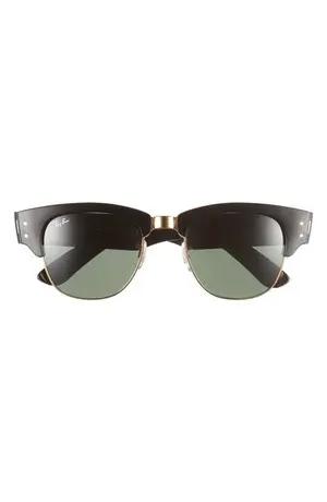 Ray-ban Mega Clubmaster 53mm Square Sunglasses - Black