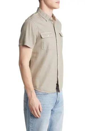Lucky Brand Lived-in Short Sleeve Button-up Shirt