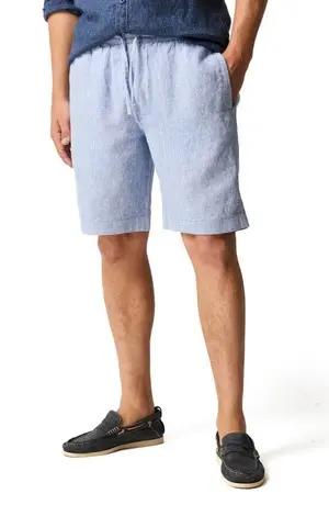 Rodd & Gunn Linen Drawstring Shorts - Denim