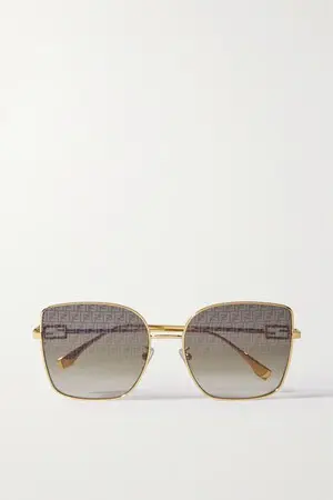 Fendi Baguette Oversized Square-Frame -Tone Sunglasses  display picture 1