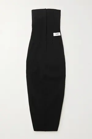 Dolce & Gabbana Kim Zip-detailed Stretch-crepe Bustier Maxi Dress - Black