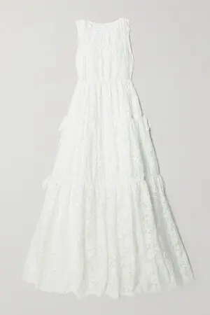 Erdem Isla Tie-detailed Lace Gown