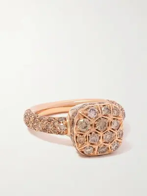 Pomellato Nudo Solitaire Classic 18-karat Rose And White Diamond Ring - Gold