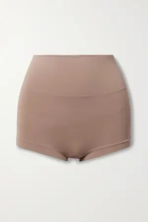 Spanx Spanxshape Extraordinary Seamless Stretch Shorts Brown