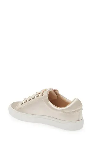 CHOCOLAT BLU Satin Low-top Sneakers - Champagne Satin
