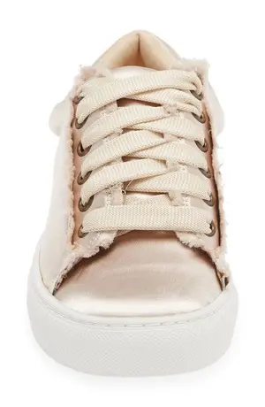 CHOCOLAT BLU Satin Low-top Sneakers - Champagne Satin