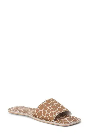 Matisse Bali Suede Slide Sandal - Giraffe