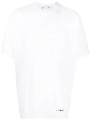 Off-White Scribble Diag Print T-shirt White Black