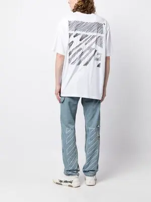 Off-White Scribble Diag Print T-shirt